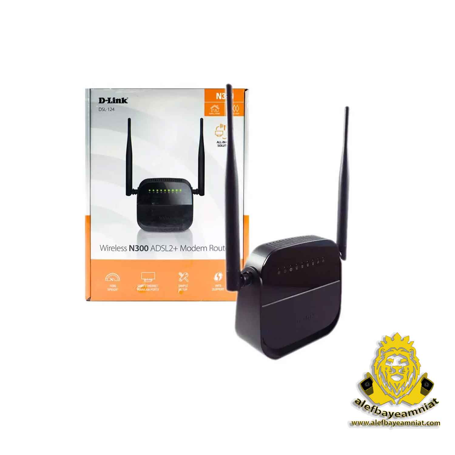 مودم ADSL D-Link مدل DSL124 - الفبای امنیت